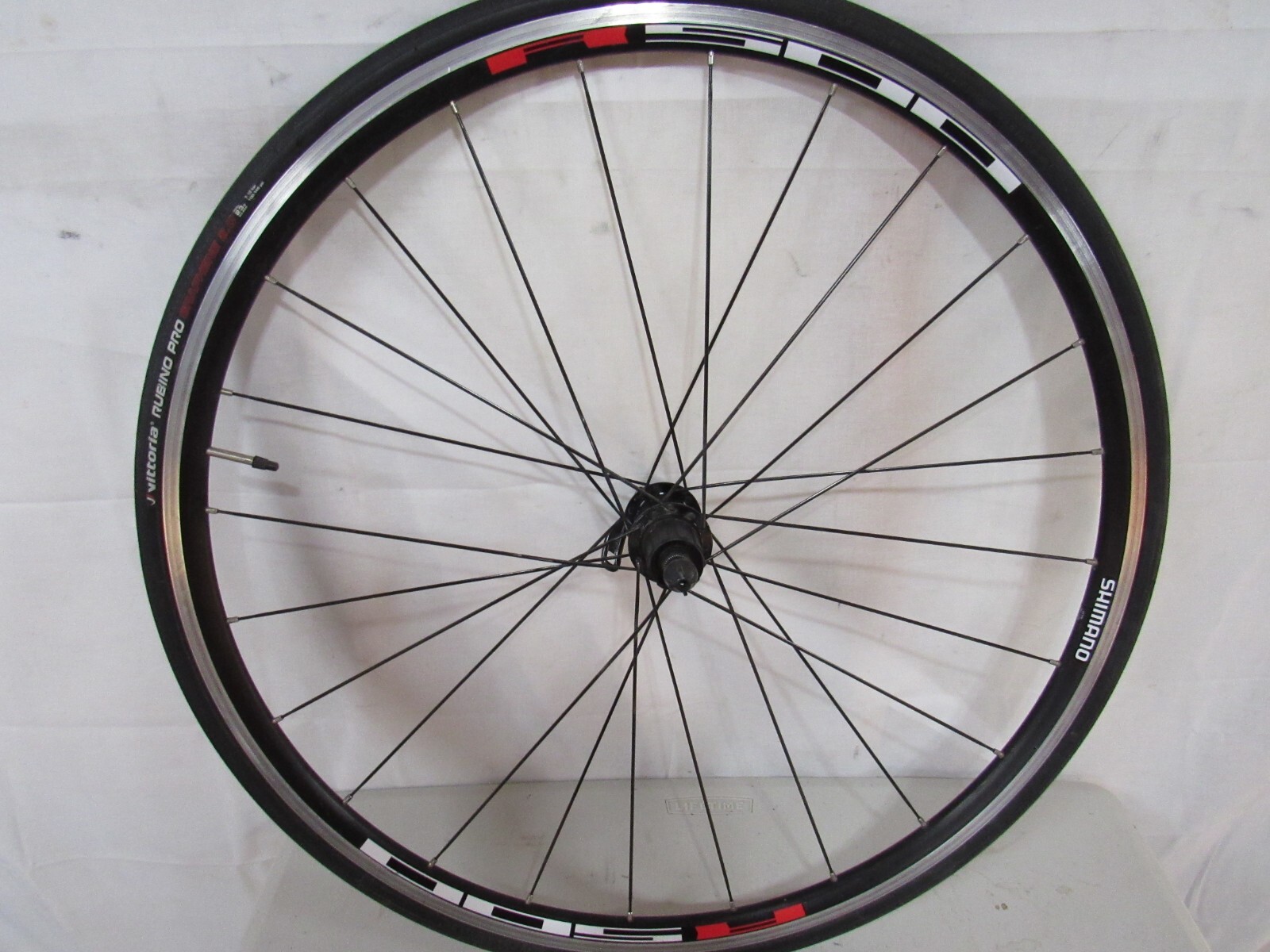 Shimano R500 WH-R501 10 Spd Alloy Clincher Road Bike Wheelset W/Tires ...