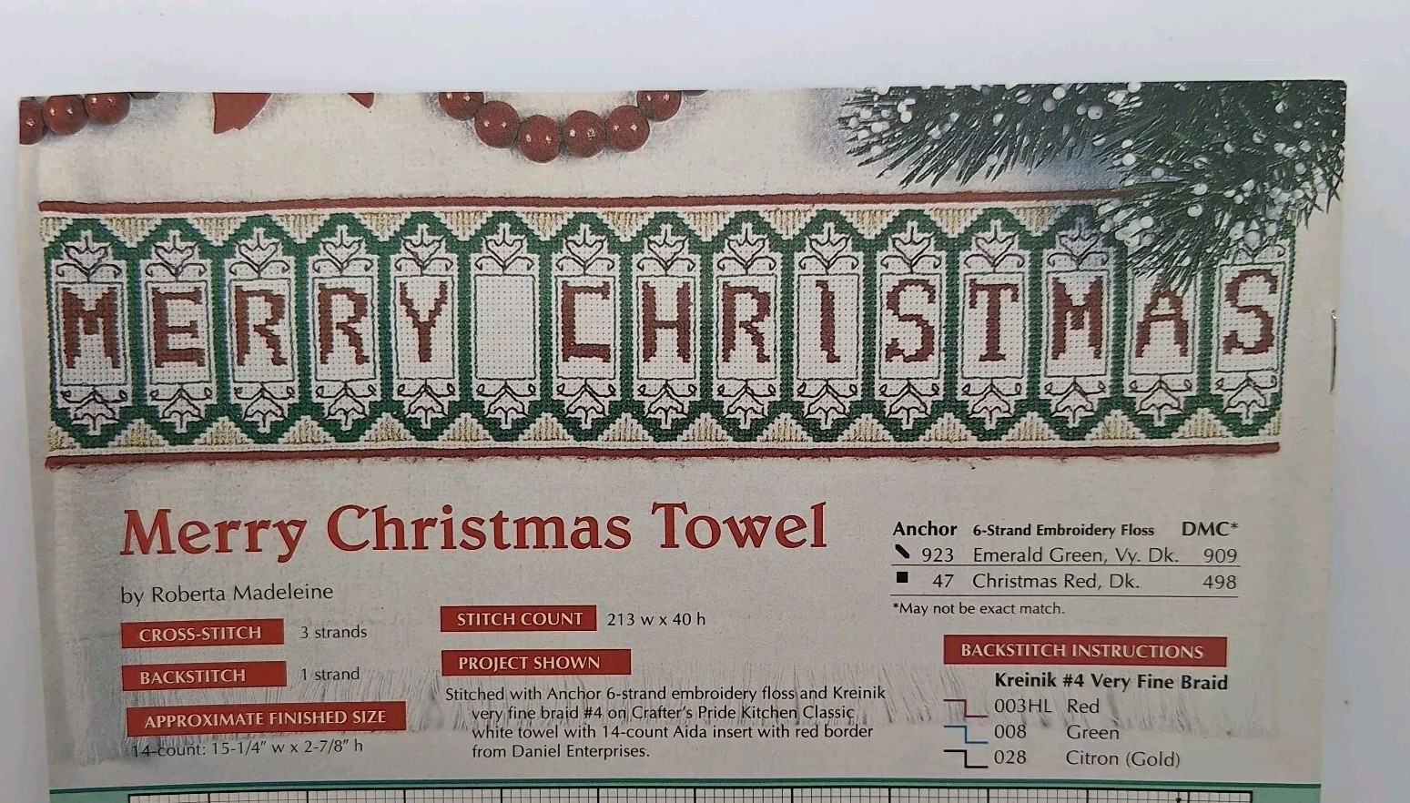 1997 Christmas Cross-Stitch magazine Mittens BABY'S 1st GIFTS patterns ...