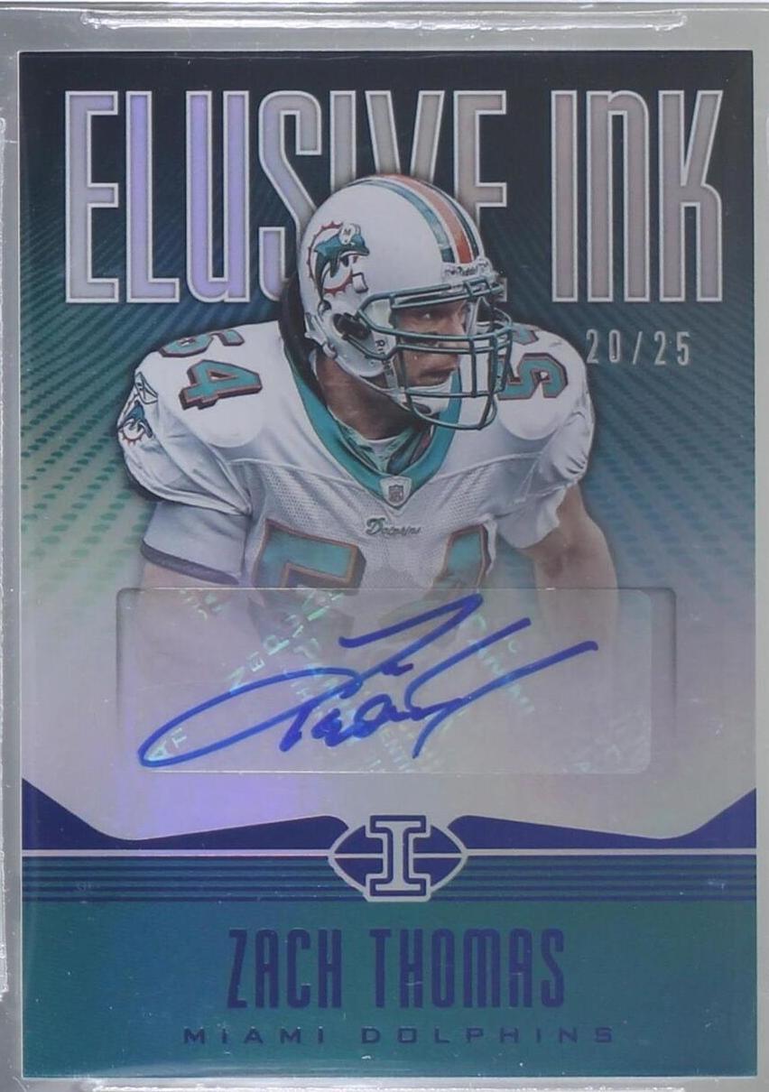2017 Panini Illusions - Elusive Ink Zach Thomas #EI-ZT Blue /25 (AU ...