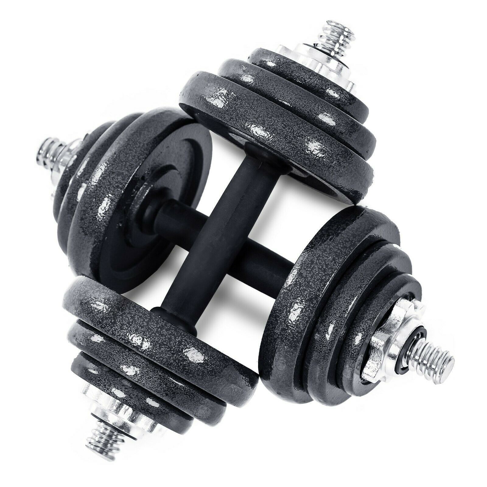 20kg Dumbbells Set Adjustable Weight Plates Dumbbell Bars Fitness ...