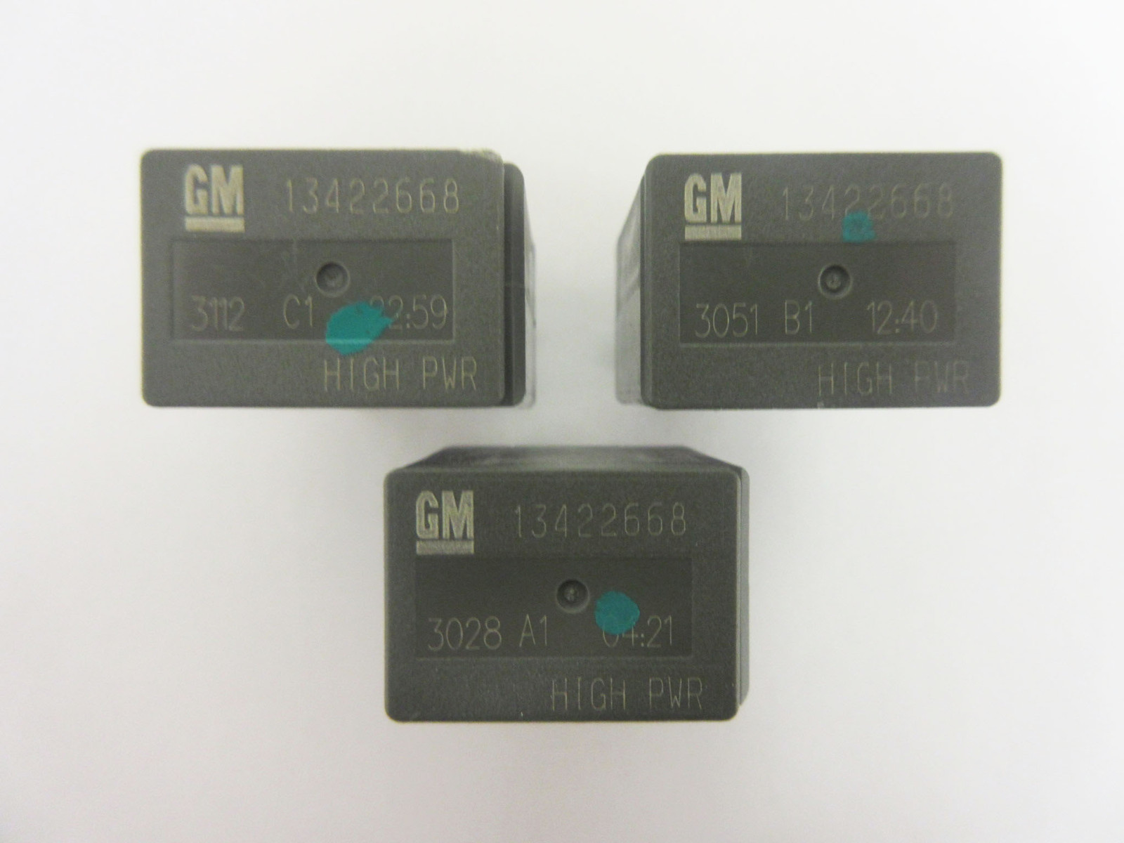 GM Relay 13422668 Set Of 3 | eBay