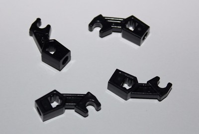 Lego 4 x Black Arm Mechanical ref 53989/set 10188 8117 8079 7305 30040 ...