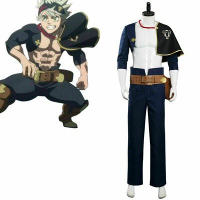 Black Clover Asta Cosplay Costume Outfits Halloween Uniform | eBay