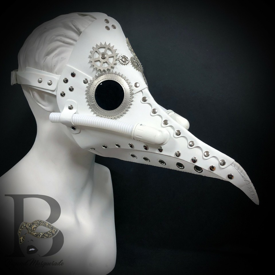 Plague Doctor Mask Long Nose Raven Bird Mask for Halloween Cosplay ...