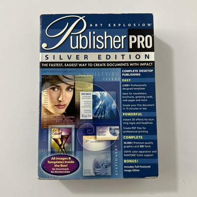 Art Explosion Publisher Pro Silver Edition PC Software - Brand New ...