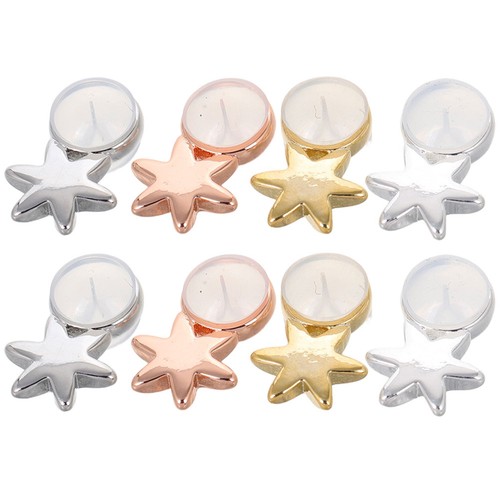 8 Pcs Locking Earring Backs for Studs Earrings Jewelry Accessories ...