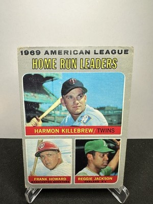 1970 Topps 1969 AL Home Run Leaders - Howard/Jackson/Killebrew #66 VG+ ...