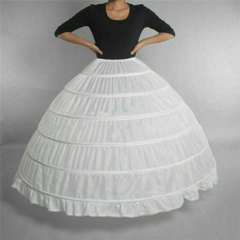 Bridal Wedding Petticoat Underskirt Crinoline Prom Fancy Dress Hoop ...
