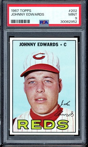 1967 Topps Baseball #202 Johnny Edwards PSA 9 | eBay