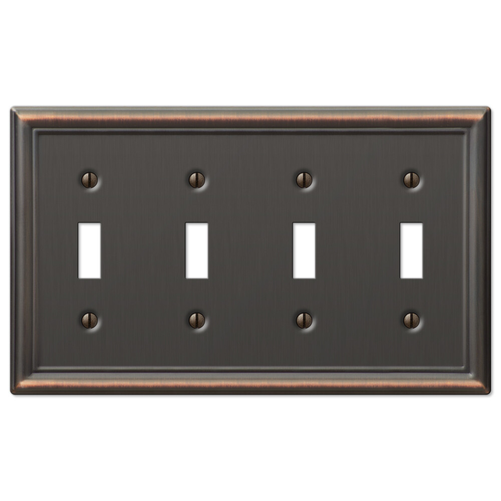 Bronze Switch Plate Cover Chelsea Oil Rubbed Wallplate Toggle Outlet ...