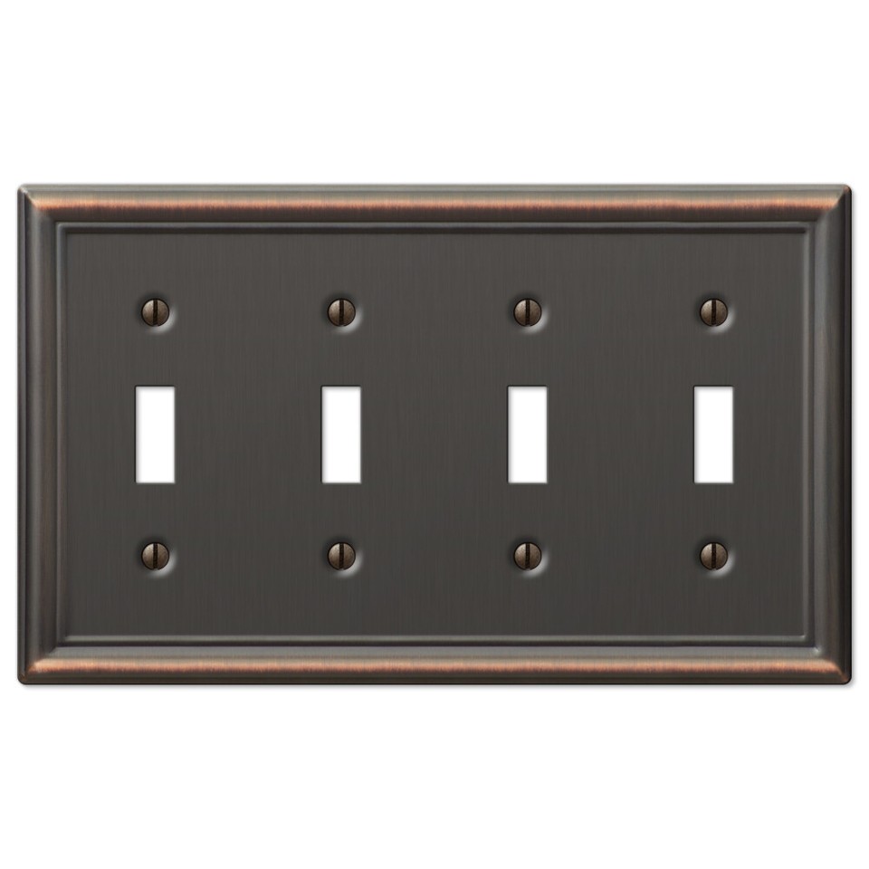 Bronze Switch Plate Cover Chelsea Oil Rubbed Wallplate Toggle Outlet ...