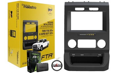 ADS KIT-FTR1 Dashkit & Harness + ADS-MRR2 Interface fits 15 Up Ford ...
