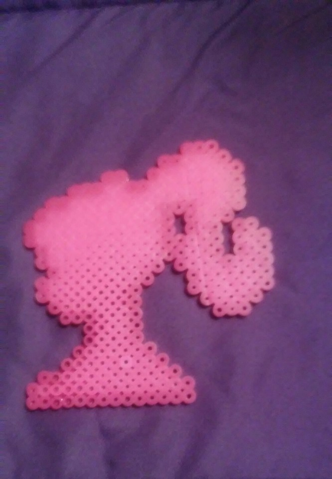 Barbie Pink Silhouette Perler Bead | eBay
