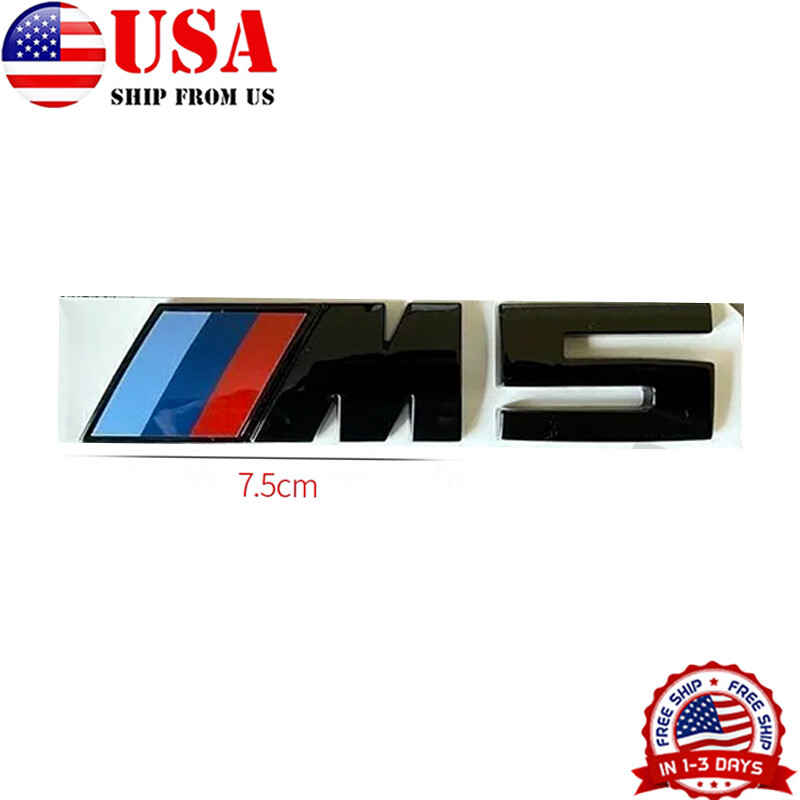 Gloss Black M5 Trunk Tailgate Decal Sticker Badge Emblem For M5 F10 F90 ...