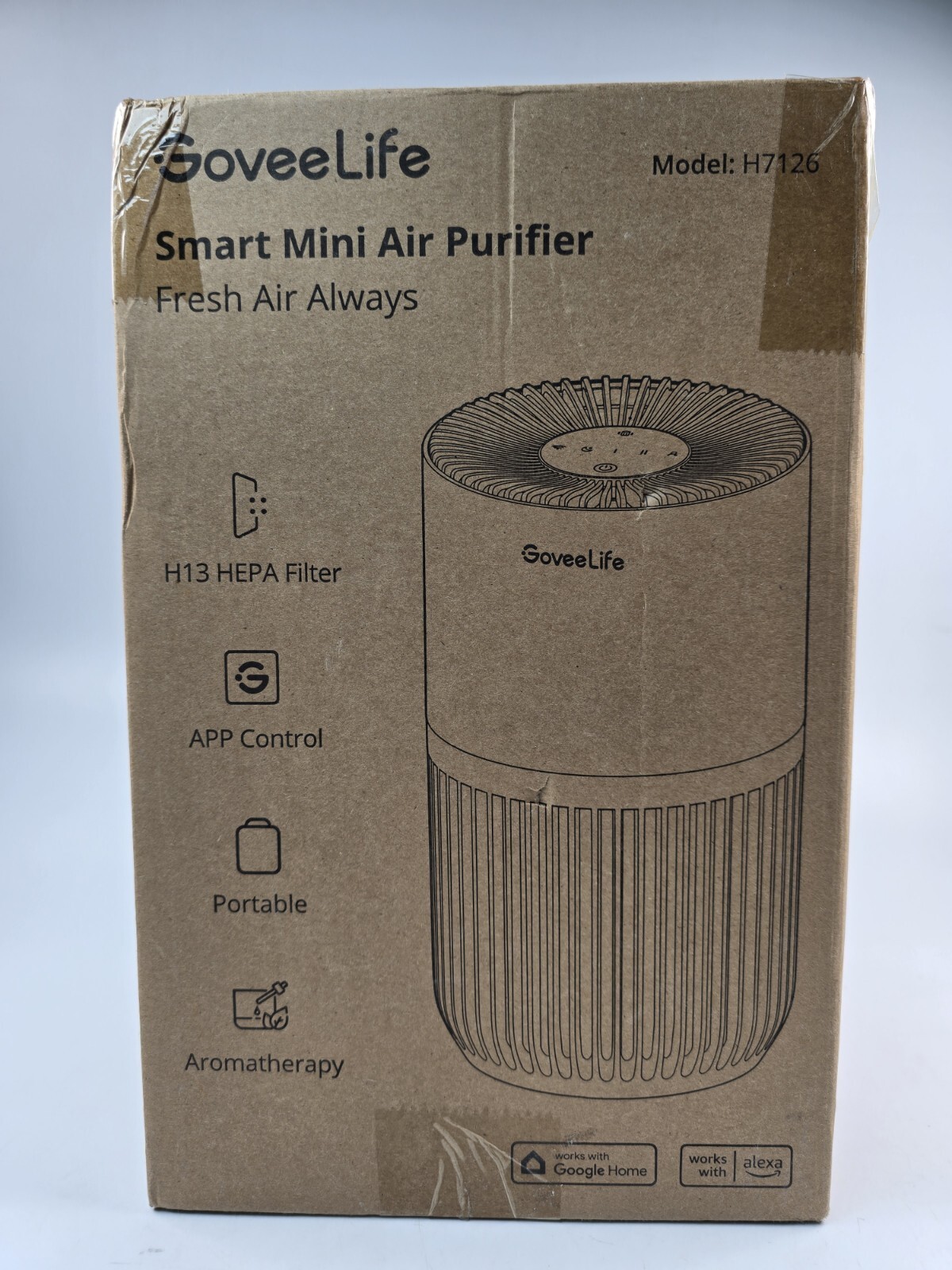 Goveelife Mini Air Purifier for Bedroom, HEPA Smart Filter Air Purifier ...