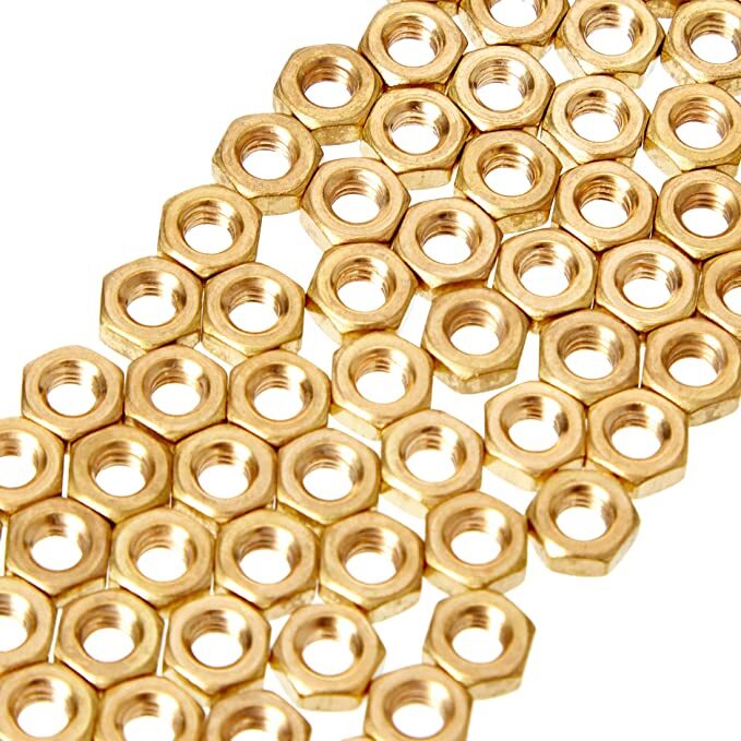 M3-M10 Brass Threaded Bar + FULL NUTS + WASHERS - Rod Studding 3,4,6,8 ...