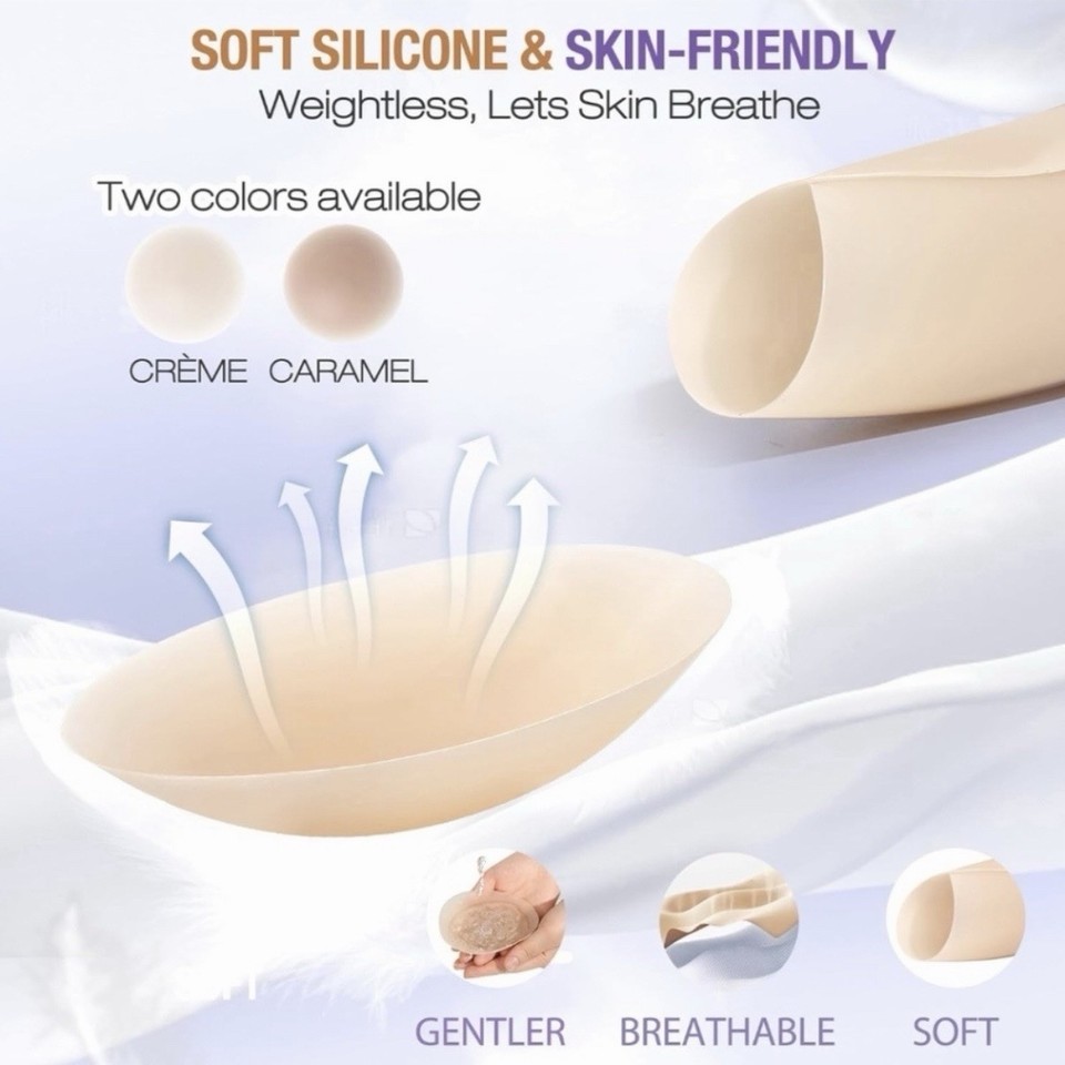 Gdsun Seamless & Invisible Nipple Covers Ultra-thin 2 Pairs #2 Dark New ...