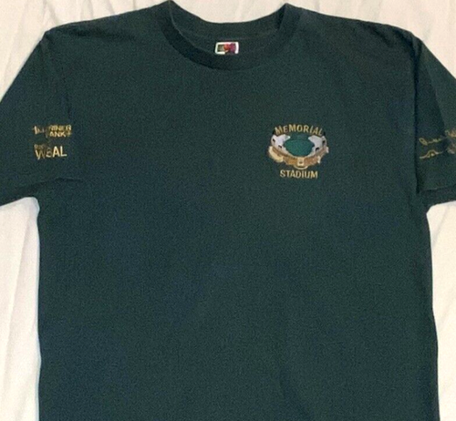 Vtg MEMORIAL STADIUM T SHIRT Johnny Unitas BROOKS ROBINSON Baltimore ...