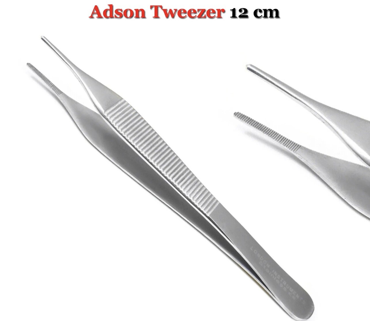 Dental Surgical Tissue Forceps Adson Tissue Thumb Tweezer 12 cm ...