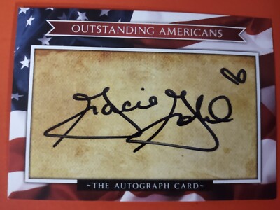 GRACIE GOLD USA OLYMPICS STAR AUTOGRAPH OUTSTANDING AMERICANS TRADING ...