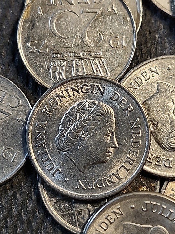 Old NETHERLANDS COINS-25 C- Excellent Pure Nickel Coins - Free Shipping ...