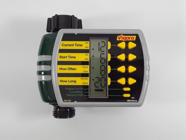 Vigoro Electronic Water Timer Model 196-036 Takes 9v Battery for sale ...