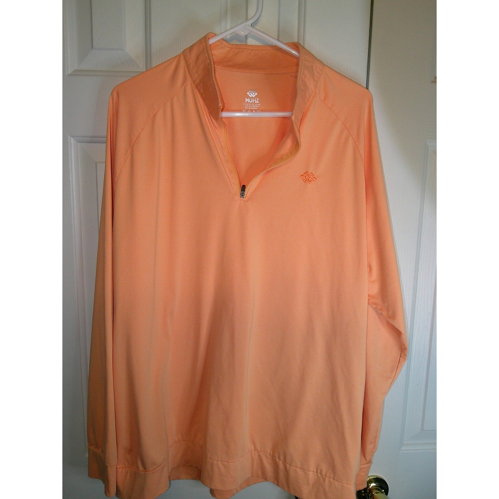 MOFIZ Pullover Golf Athletic Lightweight 1/4 Zip Peach Orange XL | eBay