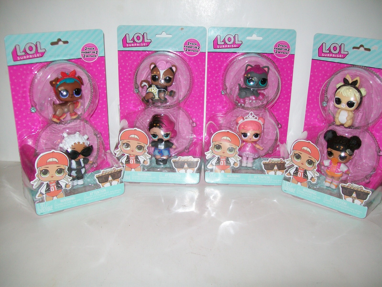 MGA LOL Surprise OMG Rare 2 Doll Figure Pack Lot Of 4 Figs And 4 pets ...