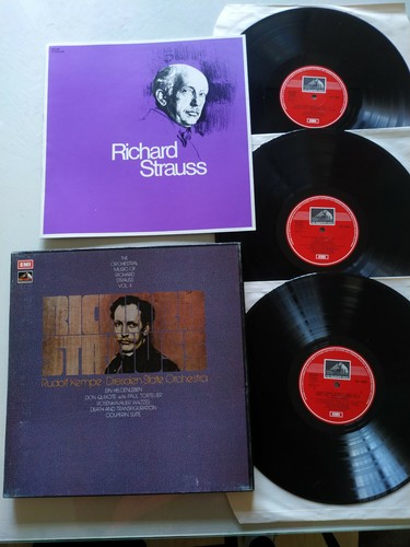 Richard Strauss Orchestral Works Rudolph Kempe 1974 Box 3 x LP 12 ...