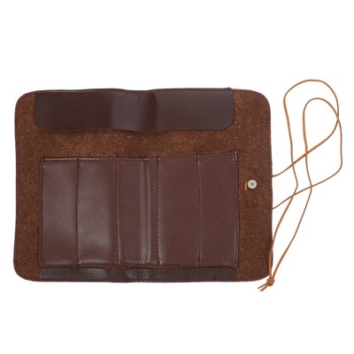 silverware holder Leather Rollable Tool Bag Roll Up Pouch Tool Roll Up ...