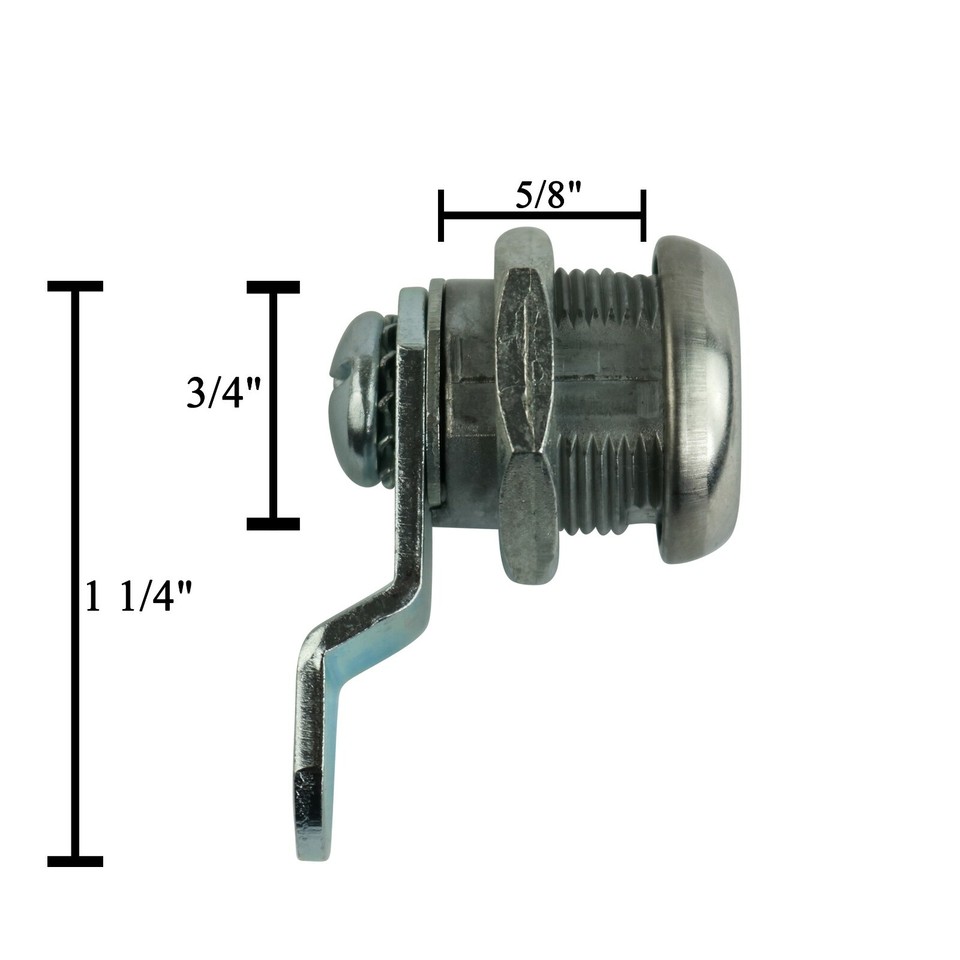 Leisure CW 4 pack 5/8" RV Compartment Door Cam Lock latch with CH751 ...