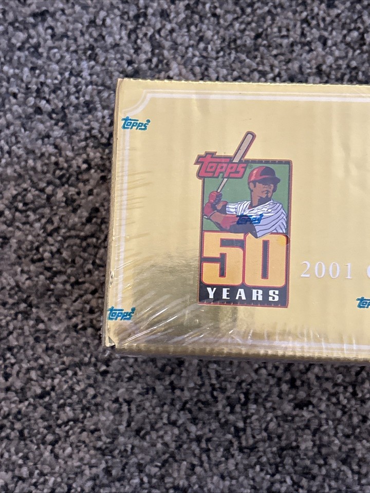 2001 Topps Baseball 50th Anniversary Gold Box Factory Sealed Complete ...