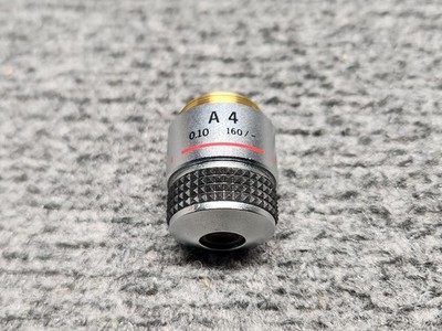 Olympus A 4 A4 0.10 160/~ Microscope Objective Lens for Olympus ...