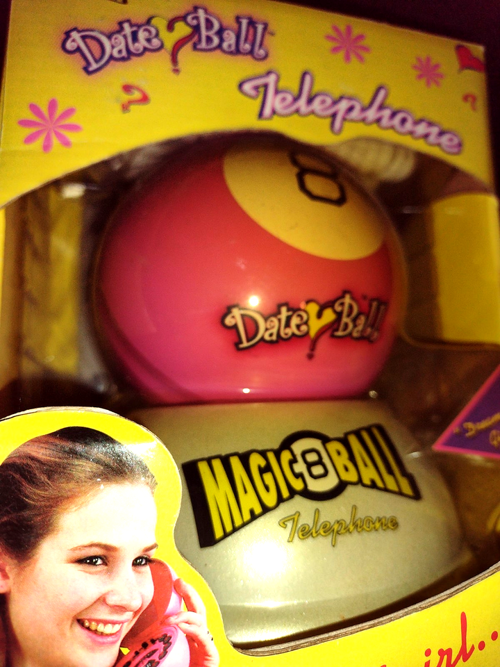 Magic 8 Date Ball Rare Pink Telephone Landline Phone Vintage Mattel New ...