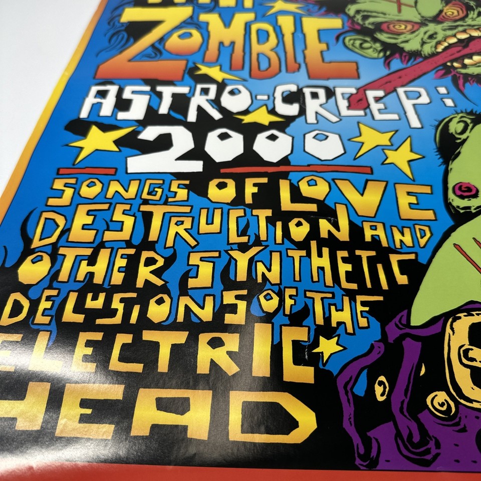 Vintage 1995 White Zombie Astro Creep 2000 Geffen Records Promo Poster ...