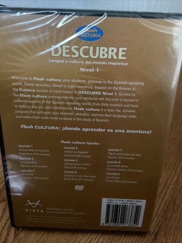 Descubre Nivel 1 Spanish CD DVD Ed Home School Curriculum Elem HS | eBay