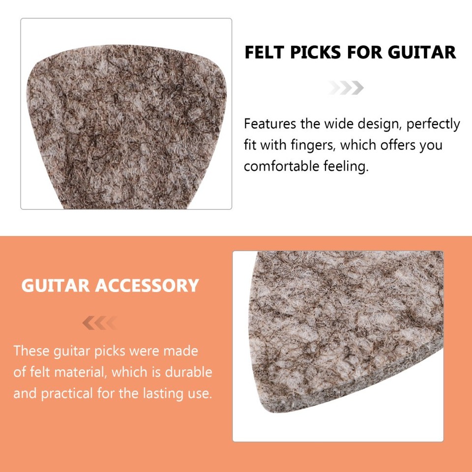 15 Pcs Ukulele Picks Felt Electric Guitar Musical Instrument Guitr ...