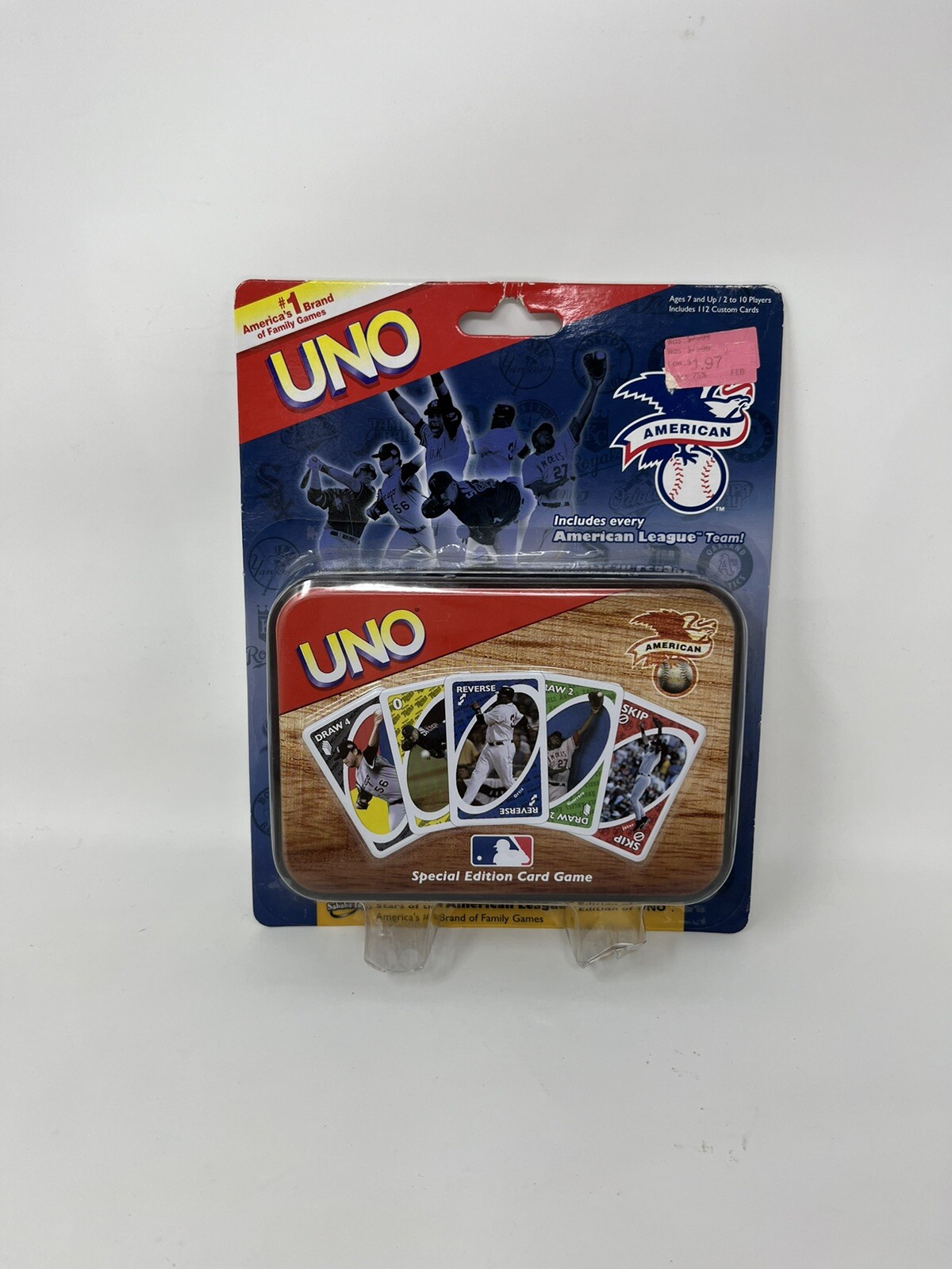 Sababa Toys UNO MLB Stars of the American League Team Edition Card Game ...