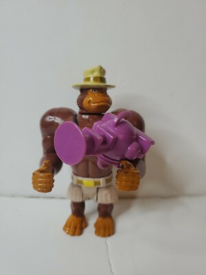Filmation Ghostbusters Tracy The Gorilla Figure & Gun 1986 Schaper TYCO ...