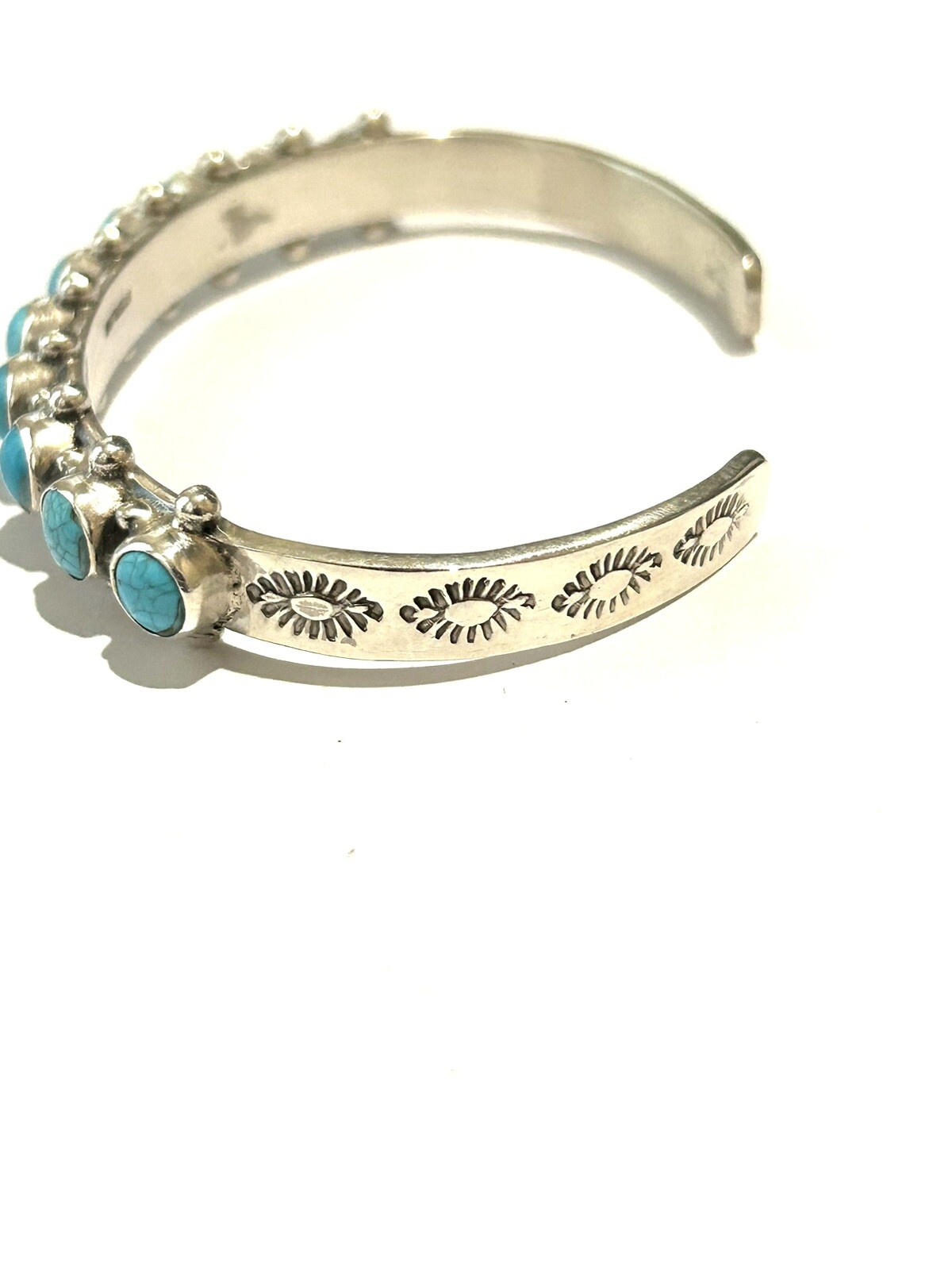Native American Sterling Silver Handmade Navajo Turquoise Cuff Bracelet | eBay