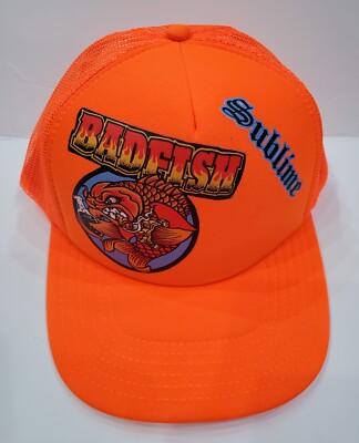 Reggae Ska Colors Badfish Neon Orange Trucker Snapback Adjustable ...