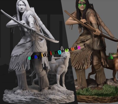 1/18 Predator Girl 3D Print Figure Model Kit GK Unpainted Unassembled ...