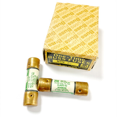 10PCS One Time BUSS MANN Fuses NON-25 25 Amp 250 VOLTS CALSS K5 New ...