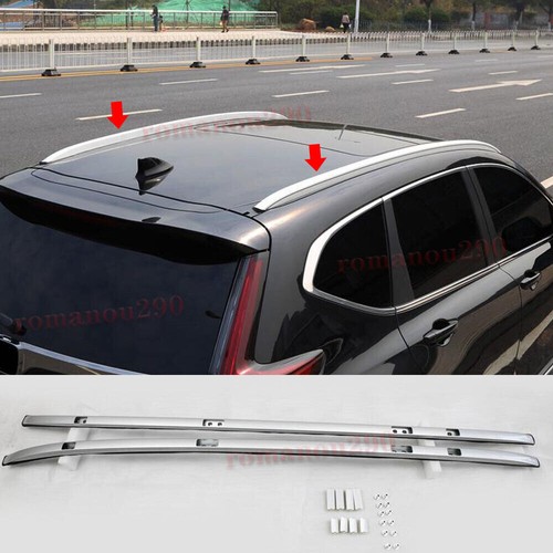 For Honda CR-V CRV 2017-2022 Aluminum Silver Roof Side Bars Rails Roof ...
