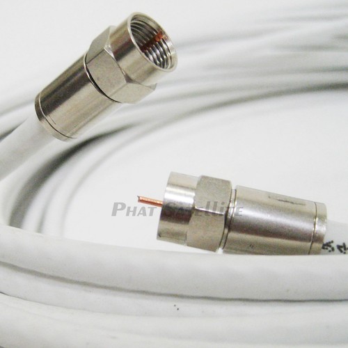 100ft COMMSCOPE PLENUM RG6 COAXIAL 3GHZ UL ETL CMP TV VIDEO CABLE + F81 ...