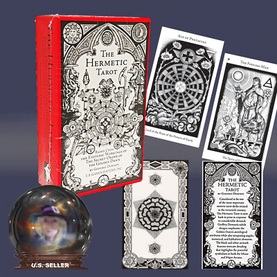 HERMETIC TAROT CARD DECK Godfrey Dowson Secret Order of Golden Dawn New ...