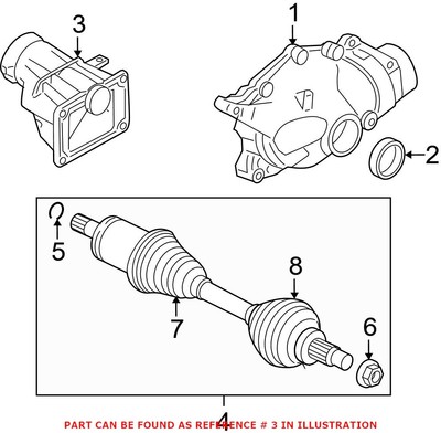 Genuine OEM Front CV Axle Shaft Carrier Bearing Bracket For BMW ...