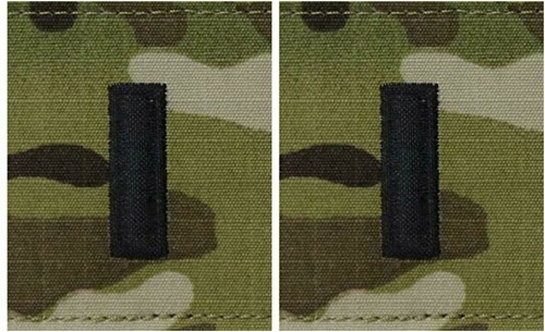 2 Pack Army 1ST Lieutenant Officer 0-2 Rank MultiCam Shoulder Loop ...