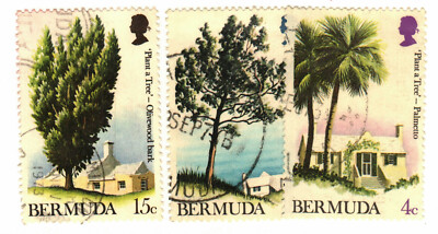 Bermuda #298-300 used trees | eBay