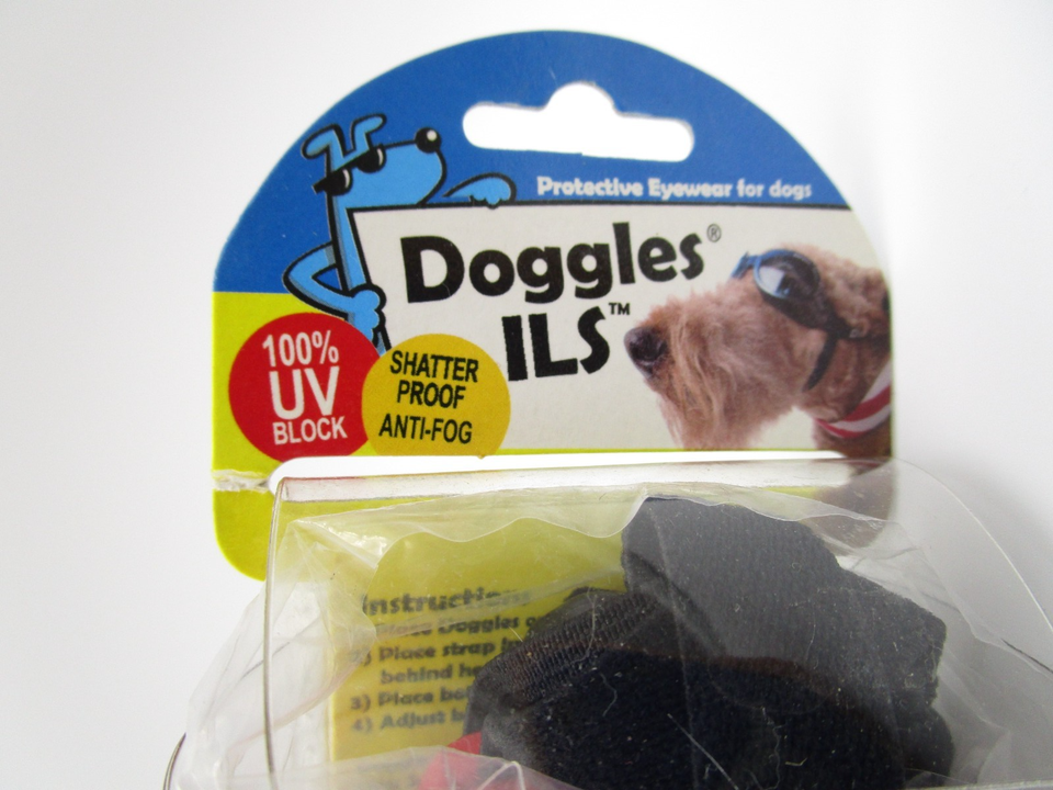 Doggles ILS Eye Protection for Dogs Dark Red Medium 100% UV Block EUC ...